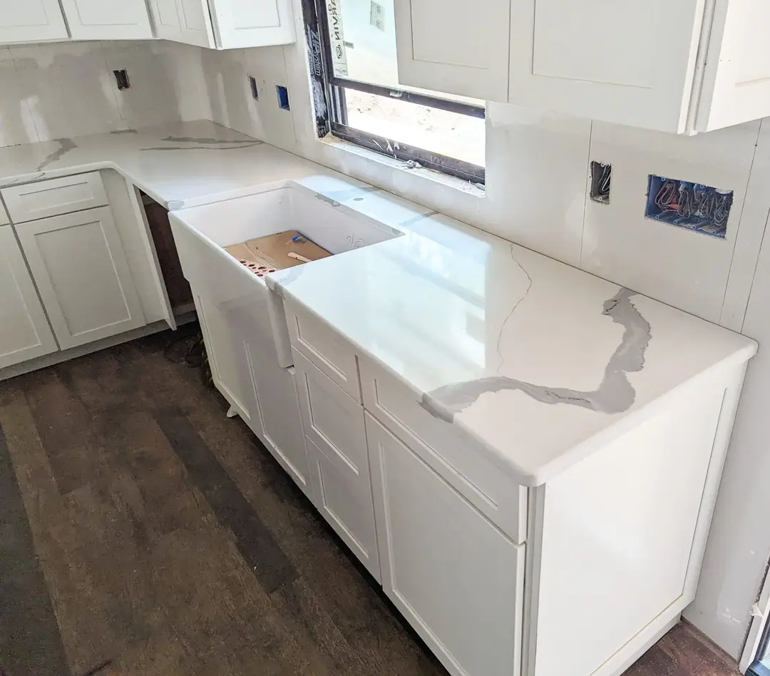 Calacatta Artemis Quartz Countertops in Charlotte | ECG of Charlotte